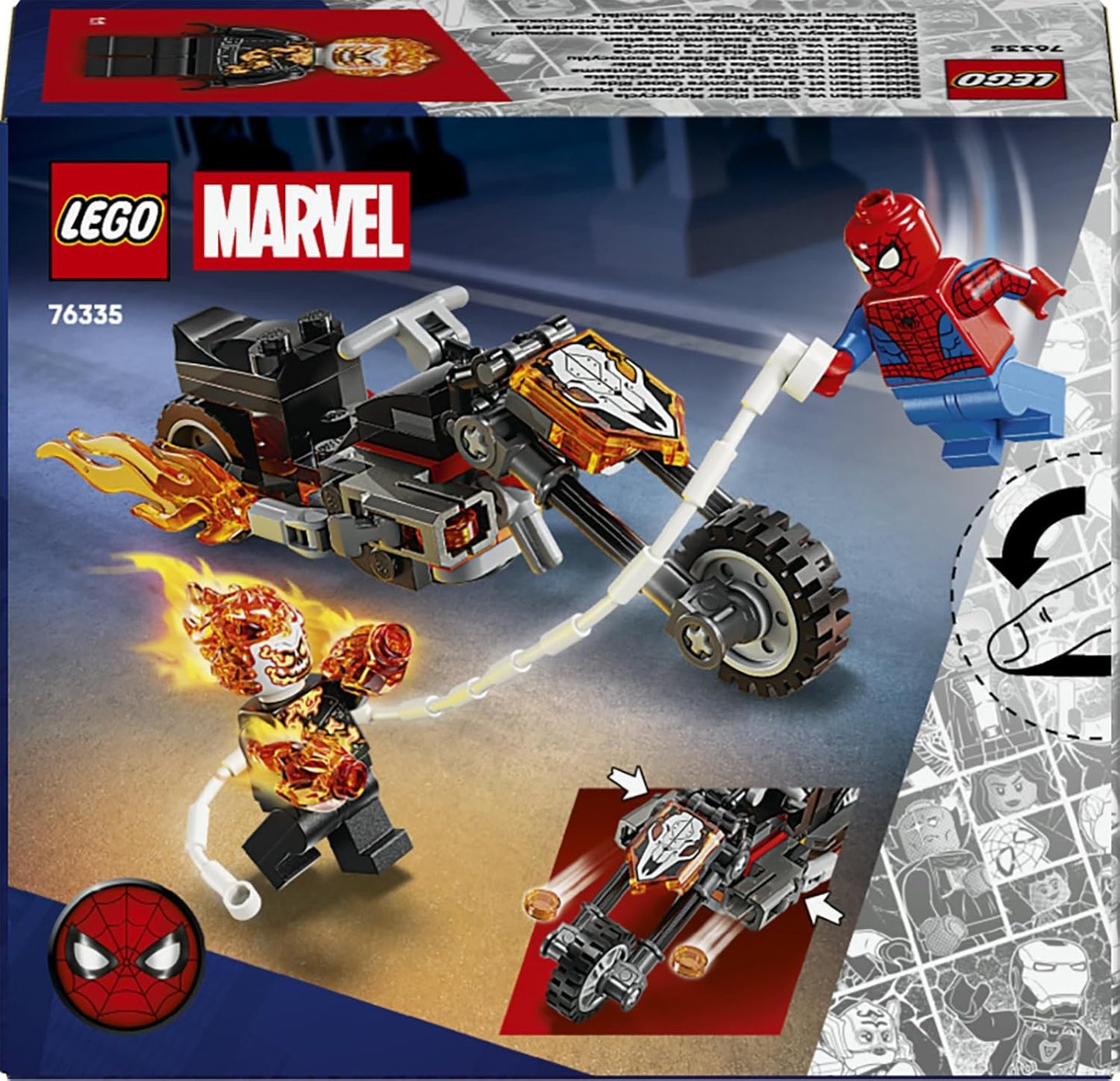 Lego Marvel Spider-Man vs. Ghost Rider Motorcycle – John Anderson Toymaster